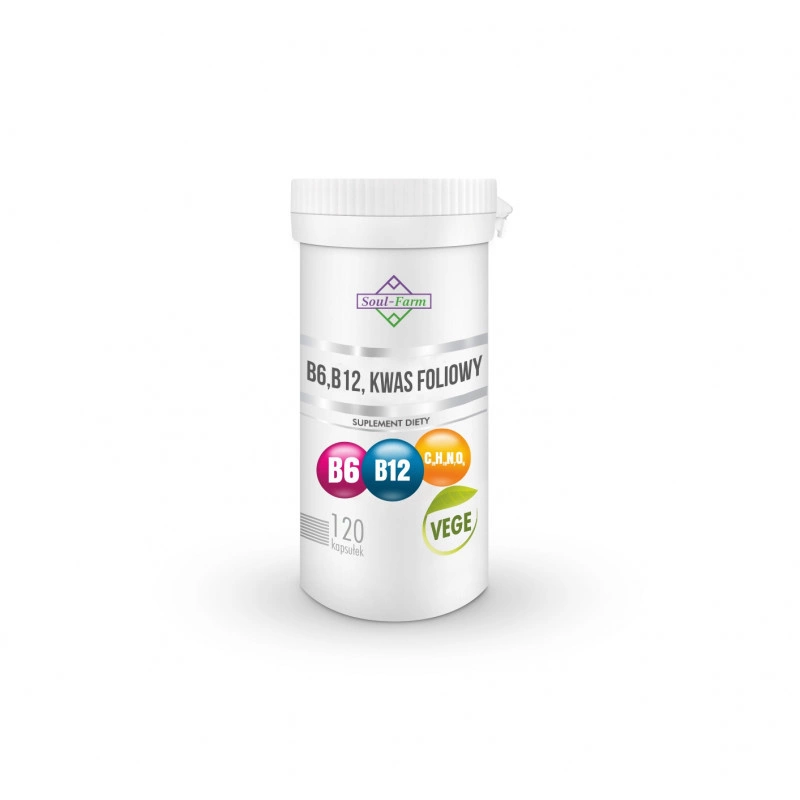 Vitaminas B6 + B12 + folio rūgštis (18 mg + 600 mcg + 100 mcg) maisto ...